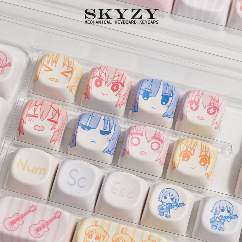 BOCCHI THE ROCK Keycaps Cherry Profile Gotoh Hitori Yamada Ryo Anime ...