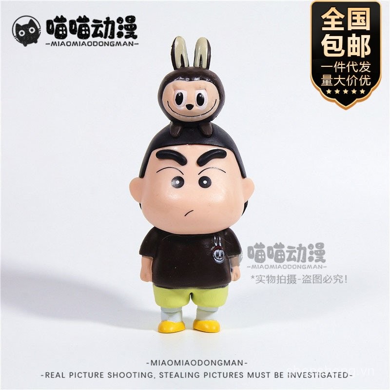 Tượng Crayon Shin-chan Labubu Shin-chan Gengar Shin-chan Labubu dễ ...
