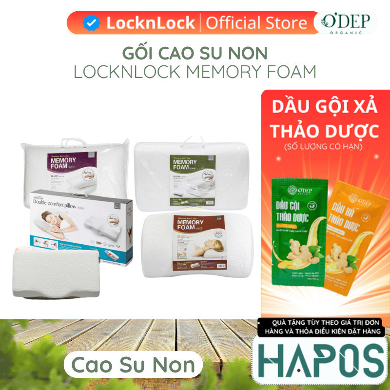 Gối Cao Su Non LocknLock Cao Cấp Memory Foam Gối Ngủ Cao Su Non Mềm ...
