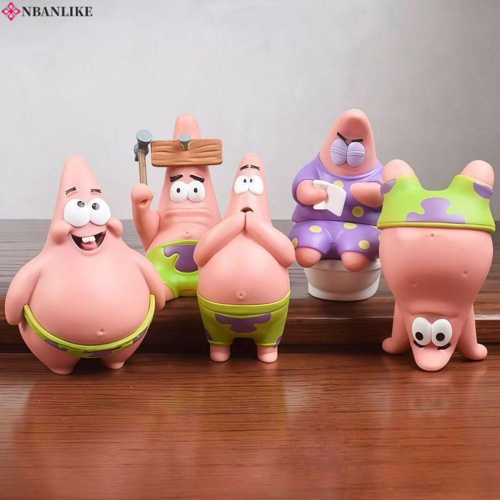 NBANLIKE 5 Cái / bộ Nhân Vật Ngôi Sao Patrick, SpongeBob Squarepants ...