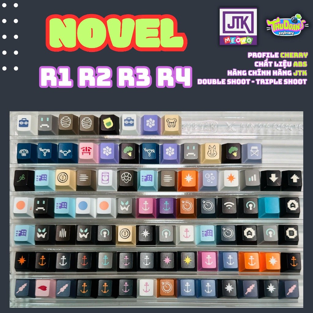 KEYCAP JTK | NOVEL JTK R2 R3 R4 | Novelties | Nút Bàn Phím | ABS CHERRY ...