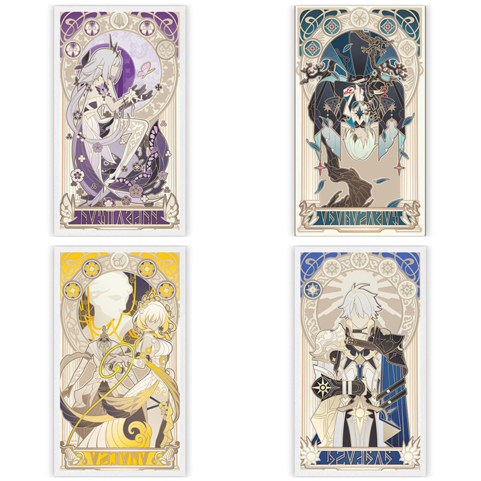 Honkai: Star Rail Acrylic Double Flash Color Paper Anime Game Merch ...