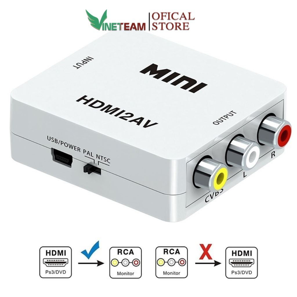 Bộ Chuyển Đổi HDMI Sang AV - Adapter HDMI to AV -DC661 | Shopee Việt Nam