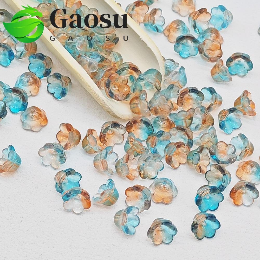 GAOSU 50 Cái / bộ Hạt Lampwork Bellflower Nhiều Màu Sắc, Phụ Kiện Hạt ...