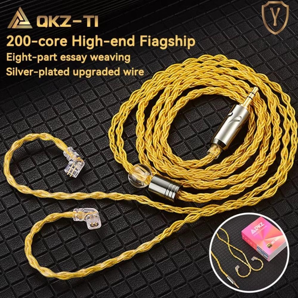 YITAQI Cáp tai nghe YITAQI KZ, Dây nâng cấp Dây tai nghe QKZ T1 8 dây, Jack cắm thay thế mạ bạc ...
