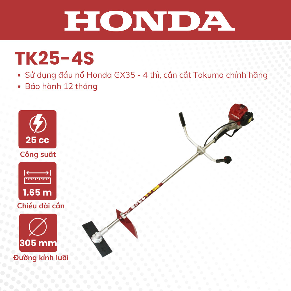 Máy cắt cỏ 4 thì HONDA - TAKUMA - TK25-4S (1.0HP) | Hàng chính hãng | Shopee Việt Nam
