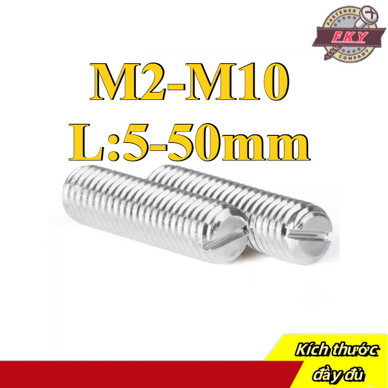 Cây ty ren inox 304，Bulong inox 304 M2 / M2.5 / M3 / M4 / M5 / M6 / M8 / M10 (FKY-RM-VN-y ...