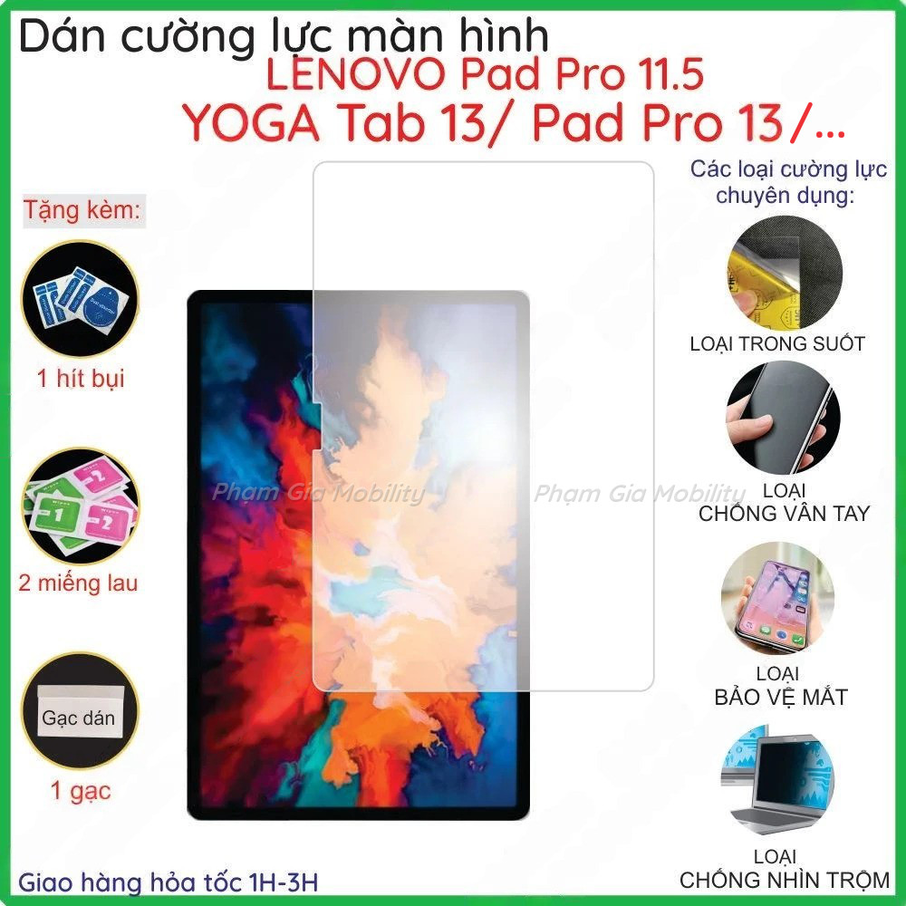 Dán cường lực dành cho Lenovo Yoga Tab Idea Tab K11 Pad Gen 2 Pro Plus ...