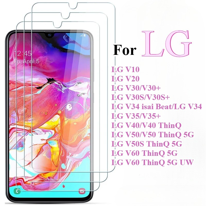 Dành Cho LG V60 V50S V50 V40 ThinQ 5G UW 1-3 Chiếc Kính Cường Lực Cho LG V35 V34 V30S V30 V20 ...
