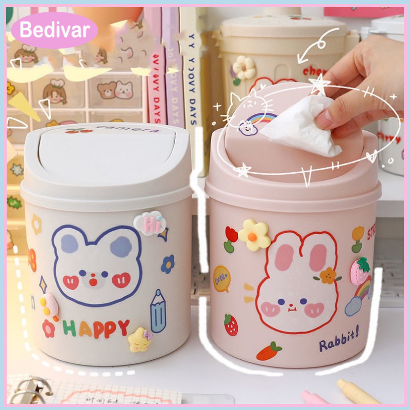 Bedivar Thùng rác mini tai lật hình / Thùng rác mini để bàn hình dễ ...