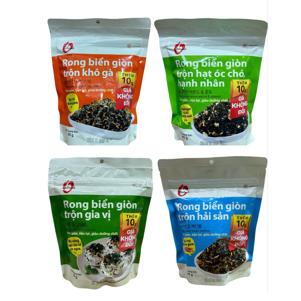 Rong biển trộn cơm O'Food bịch 40g | Shopee Việt Nam