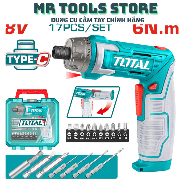 Máy siết vít gập dùng pin 8V Total TSDLI0802/TSDLI08025 | Shopee Việt Nam