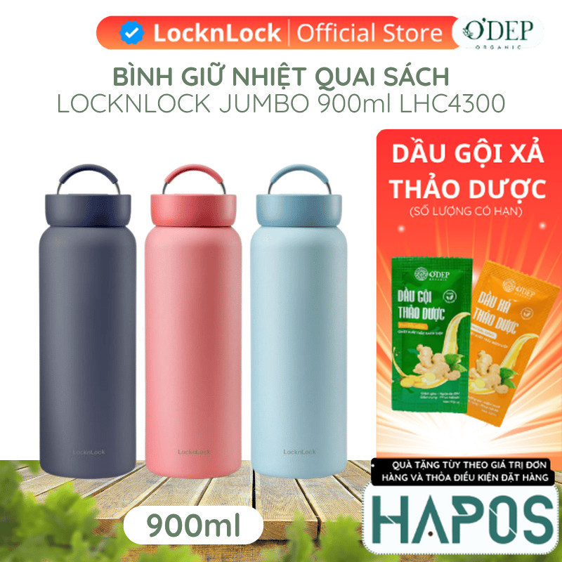 Bình giữ nhiệt LocknLock Jumbo Tumbler 900ml LHC4300, Hàng chính hãng ...