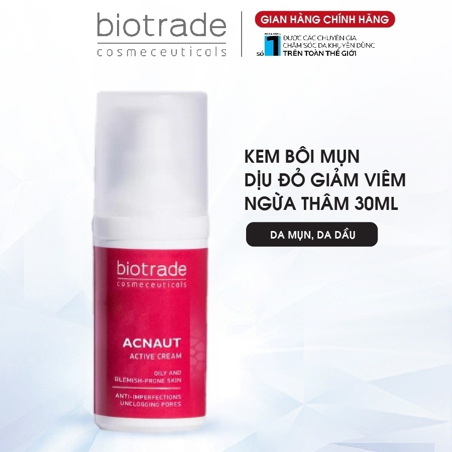 Kem chấm Mụn Biotrade Acnaut Active Cream giảm đỏ, mờ thâm 15/30ml ...