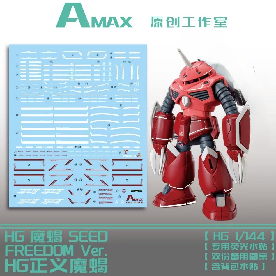 AMAX HG Z 'GOK Seed Freedom Ver. Decal Trượt Nước Loại Fluo AMAXHG012 | Shopee Việt Nam