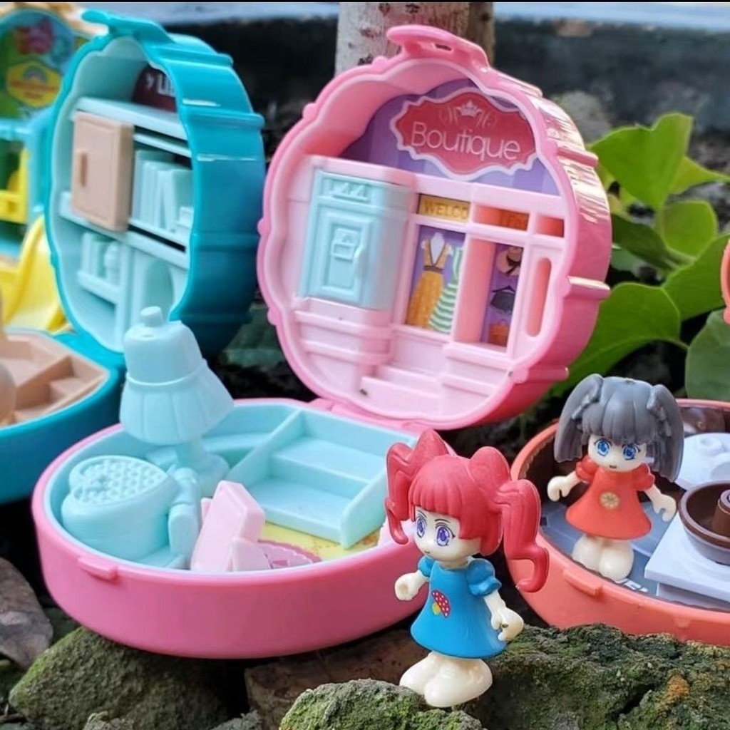 Hộp mù PollyWorld Pocket Mini Polly World Playhouse Hộp trang điểm Dòng ...