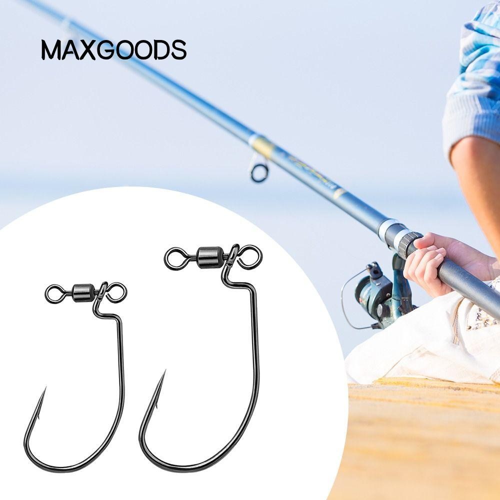 MAXGOODS 10 Cái Spin Drop Shot Hooks, Crank Hook với Mở Xoay Catfish ...