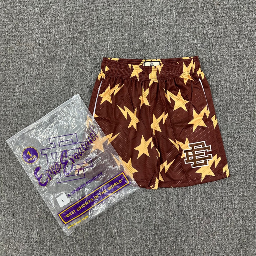 Eric emanuel American Dạo Phố Quần Short Bóng Rổ EE Thể Dục Mùa Hè Lưới Thể Thao Quần Short ...