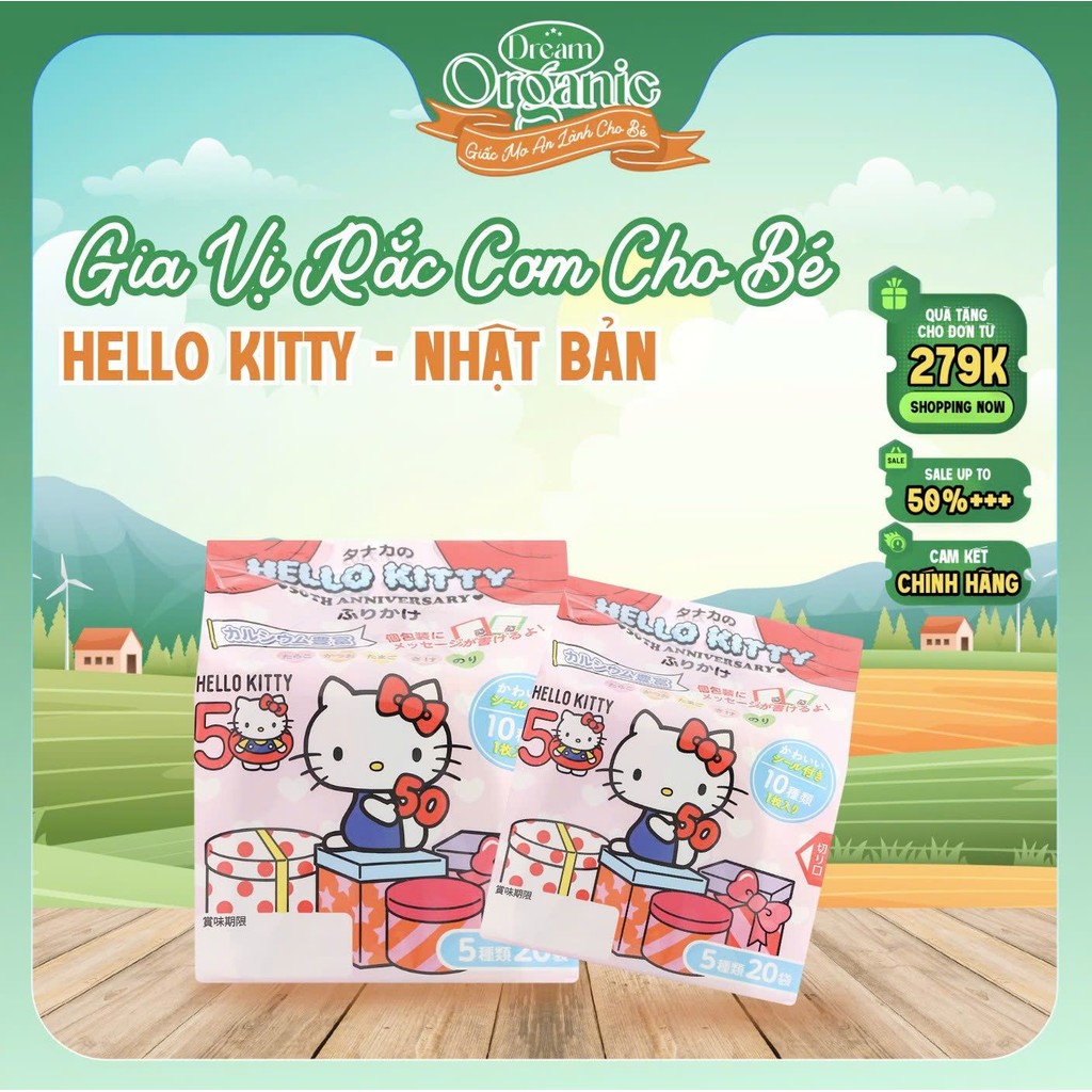 [NHẬT BẢN] Gia vị rắc cơm Hello Kitty cho Bé (20 gói nhỏ) | Shopee Việt Nam
