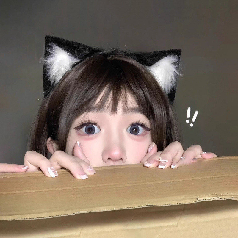 Kitten Probe Cat Ear Headband Cat Cos Ear Plush Hair Accessories Cute ...