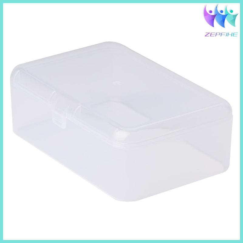 Rectangular Plastic Clear Transparent Storage Box Collection Container ...