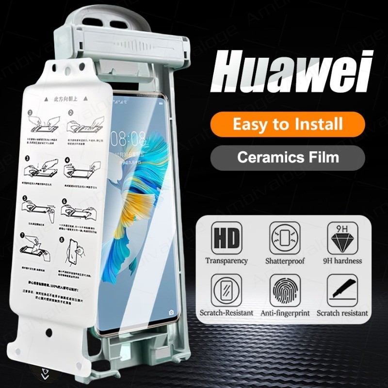 [Không bao giờ vỡ] kính cường lực dẻo Full màn Cho Huawei Mate 40 50 60 ...