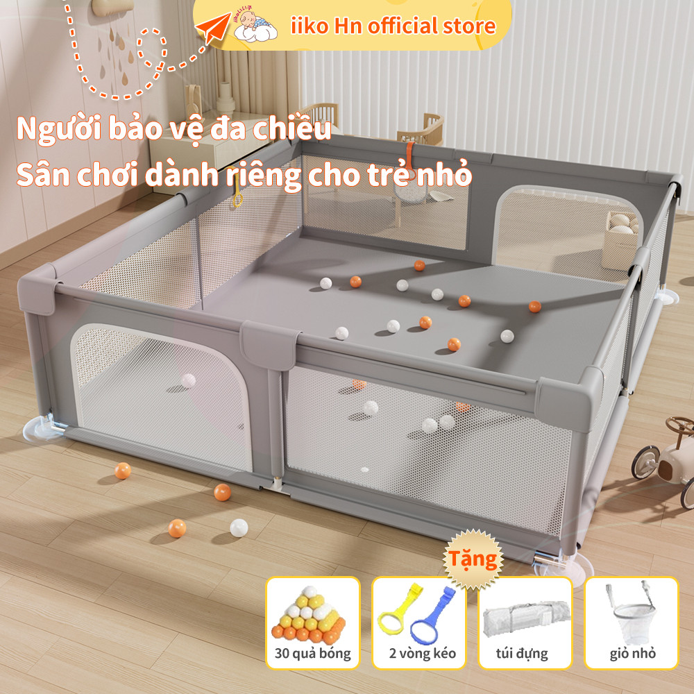 Quây Bóng Cho Bé iiko 2025，Nhà Bóng Cho Bé Khung thép carbon Dày Dặn [ KÈM QUÀ TẶNG ]Dễ Dàng ...