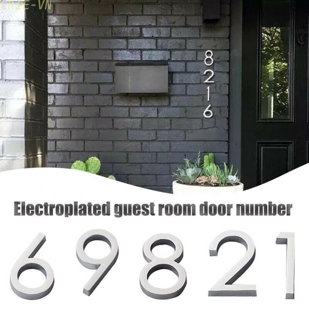 Brand New Door Number Letters Stainless Steel DIY Modern House Numerals ...