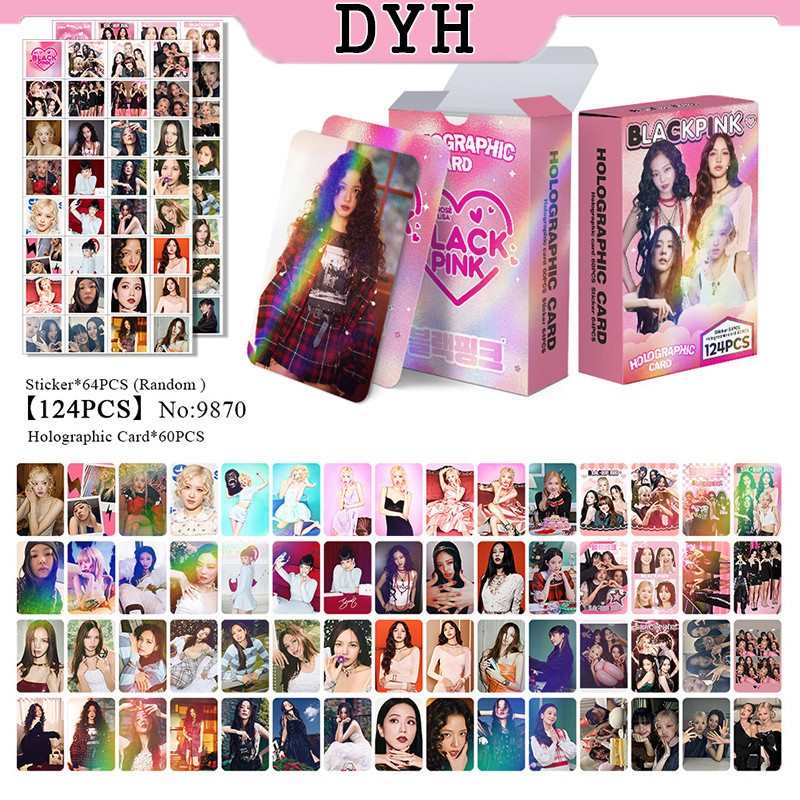 Blackpink 124 Cái / hộp BLACK PINK Photocards ROSE Holographic LOMO ...