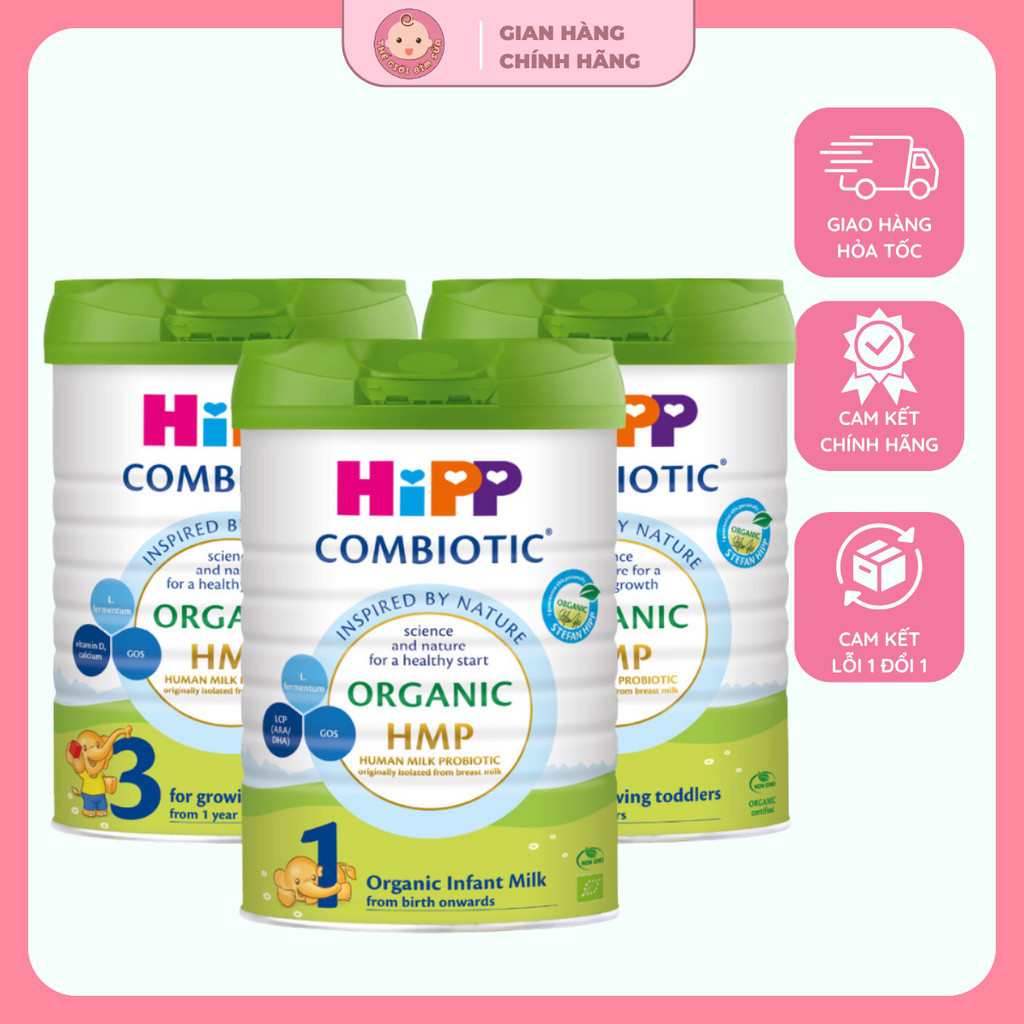 Sữa bột công thức HiPP Organic bổ sung HMP&GOS - Hỗ Trợ Tiêu Hóa, Tăng Sức Đề Kháng Cho Bé ...