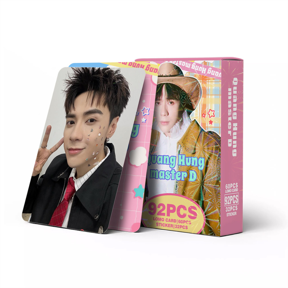 92 Cái / hộp Ngôi Sao Việt Nam QuangHungmasterD Lomo Cards Rhyder Negav ...
