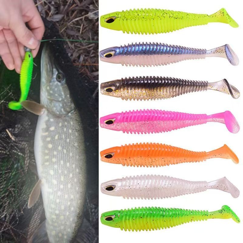 Bionic Fish Eye Thread Big T Tail Soft Bait 11Cm/9.5G Fishing Bait Hố ...
