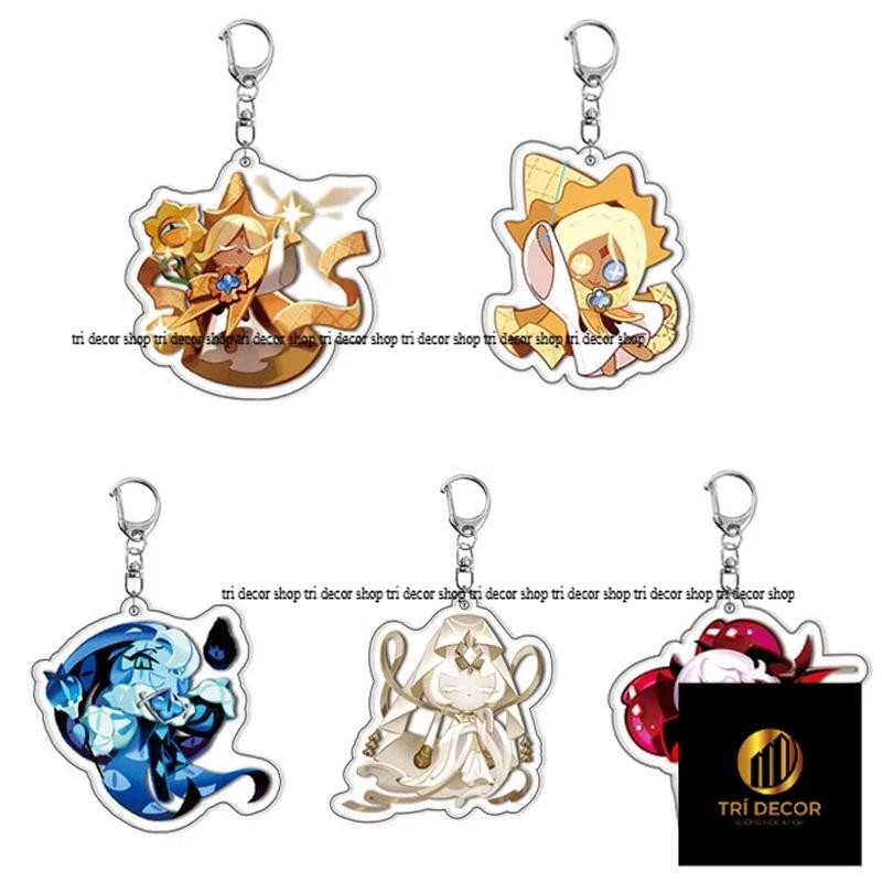 Game Cookie Run Kingdom Acrylic Keychain Candy Apple Milk Shadow Pure ...
