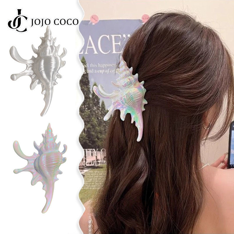 JOJO COCO Venus Kẹp Tóc Nàng Tiên Cá Ngọc Ánh Sáng Conch Đại Dương Cá Mập Phụ Kiện Tóc | Shopee ...