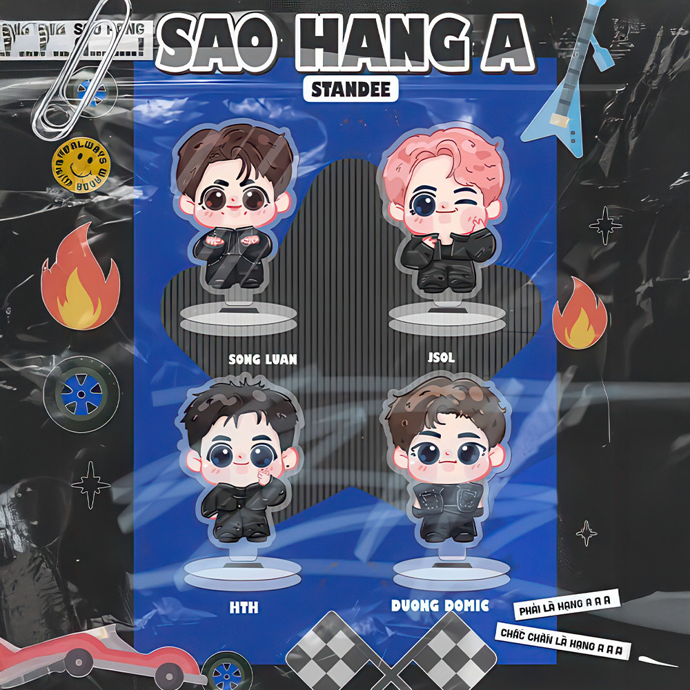 Mô hình standee 3-5CM chibi mini ATSH Anh trai say hi Sao Hạng A ...