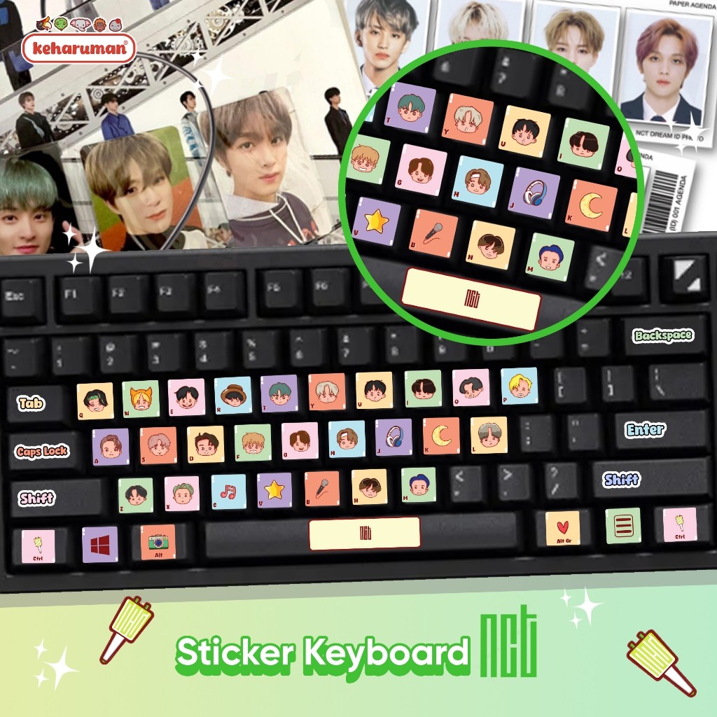 Sticker Bàn Phím Máy Tính Laptop chủ đề Korea K-Pop NCT Dream - Decal ...