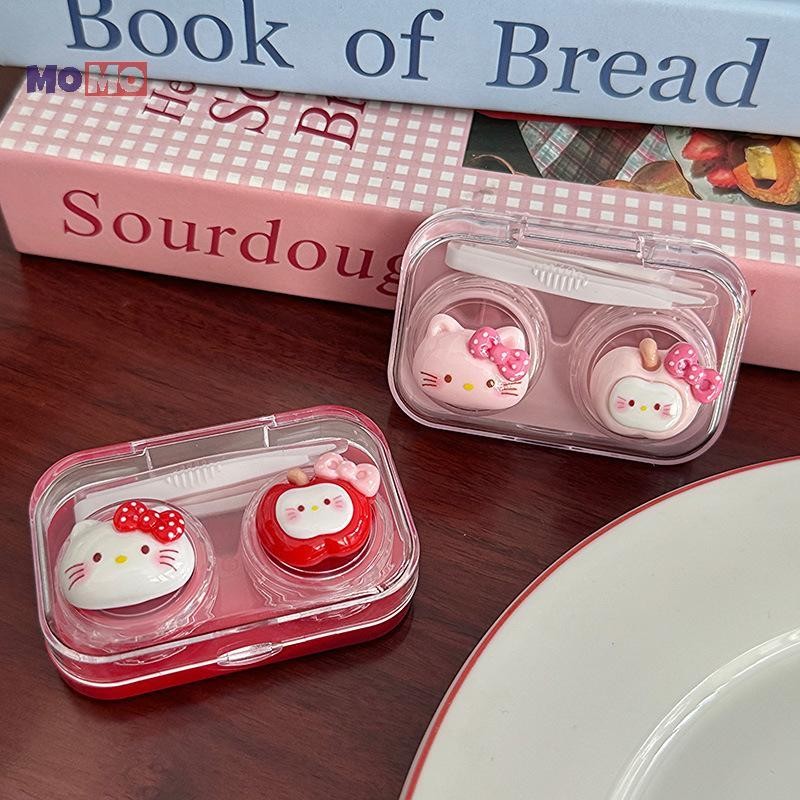 MOMO Dễ Thương Hello Kitty Contact Lens Case Hoạt Hình KT Cat Travel Di ...