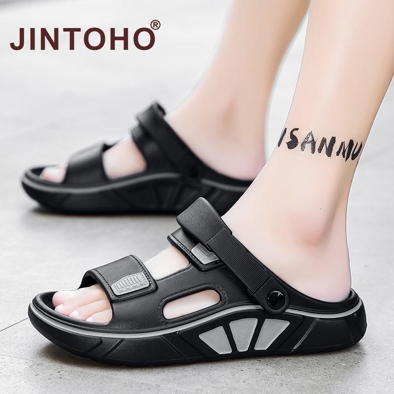 JINTOHO Nam Xăng đan Đi Biển Nhẹ Hợp Thời Trang Thoải Mái Chống Trượt ...