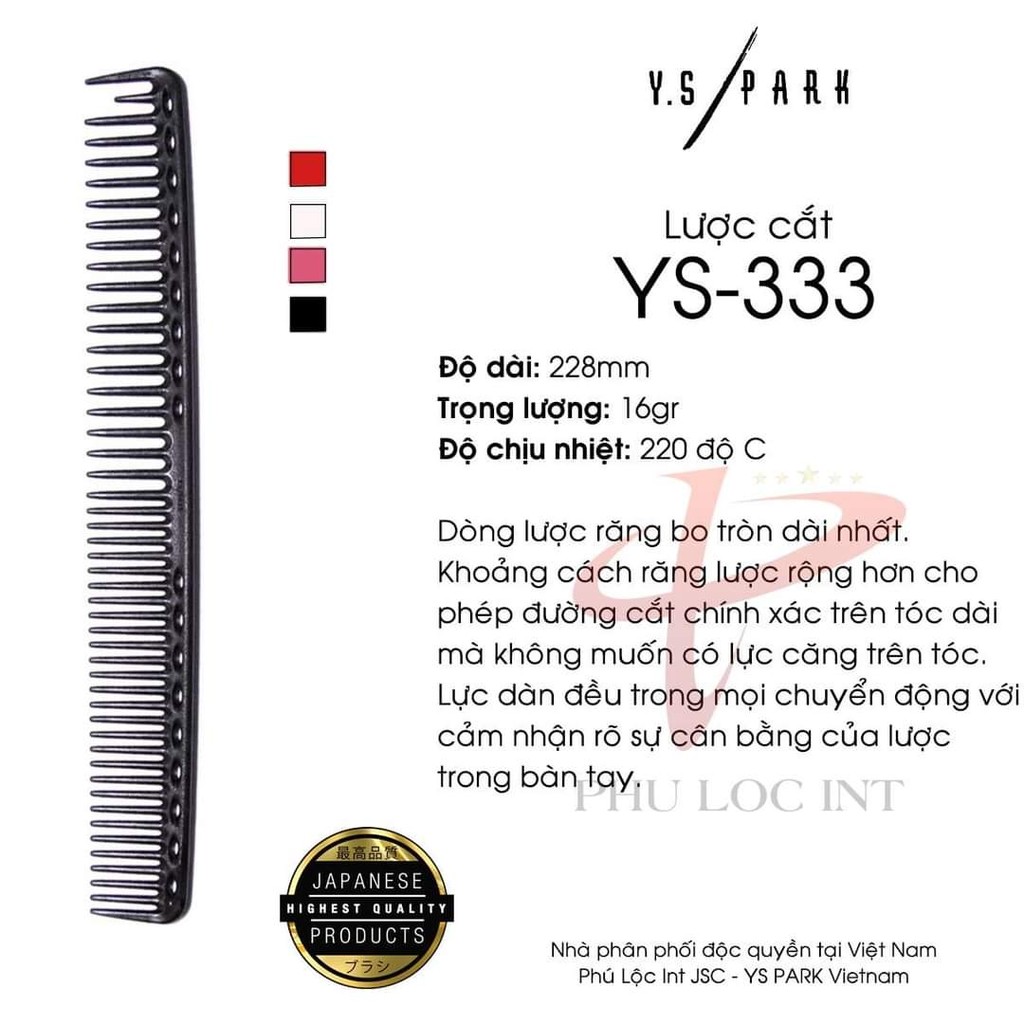 Lược cắt tỉa tóc chịu nhiệt YS-333 cho tóc dài tự nhiên hàng chính hãng ...