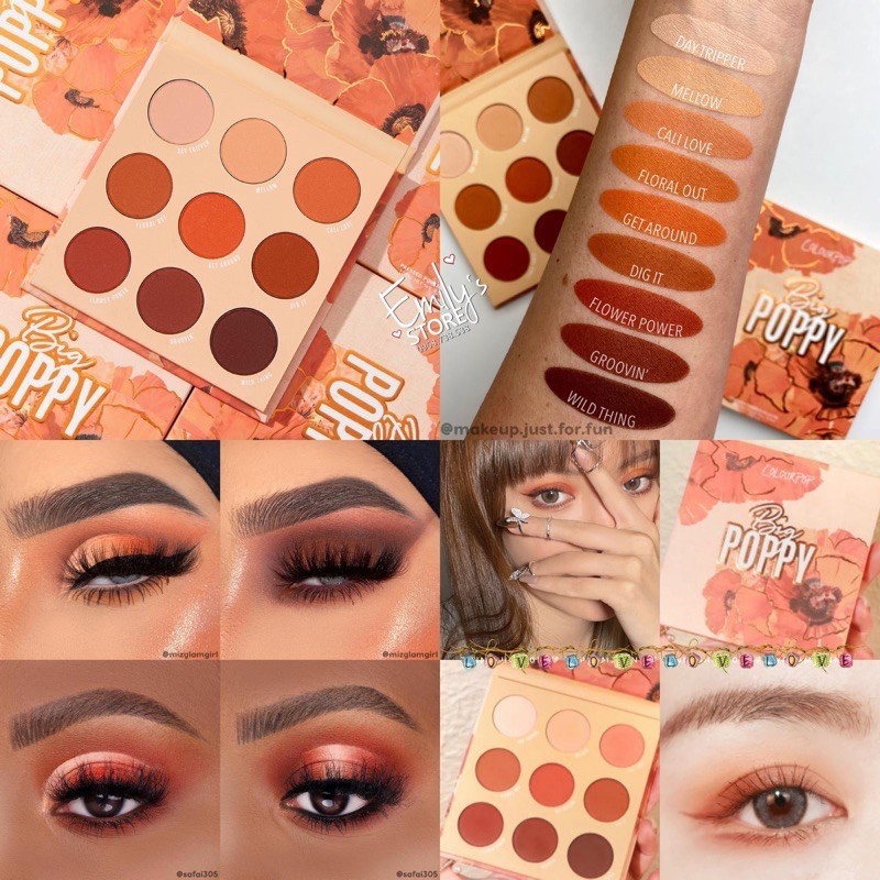 [ XẢ DỌN KHO ] Bảng mắt Colourpop Big Poppy 9 ô | Shopee Việt Nam