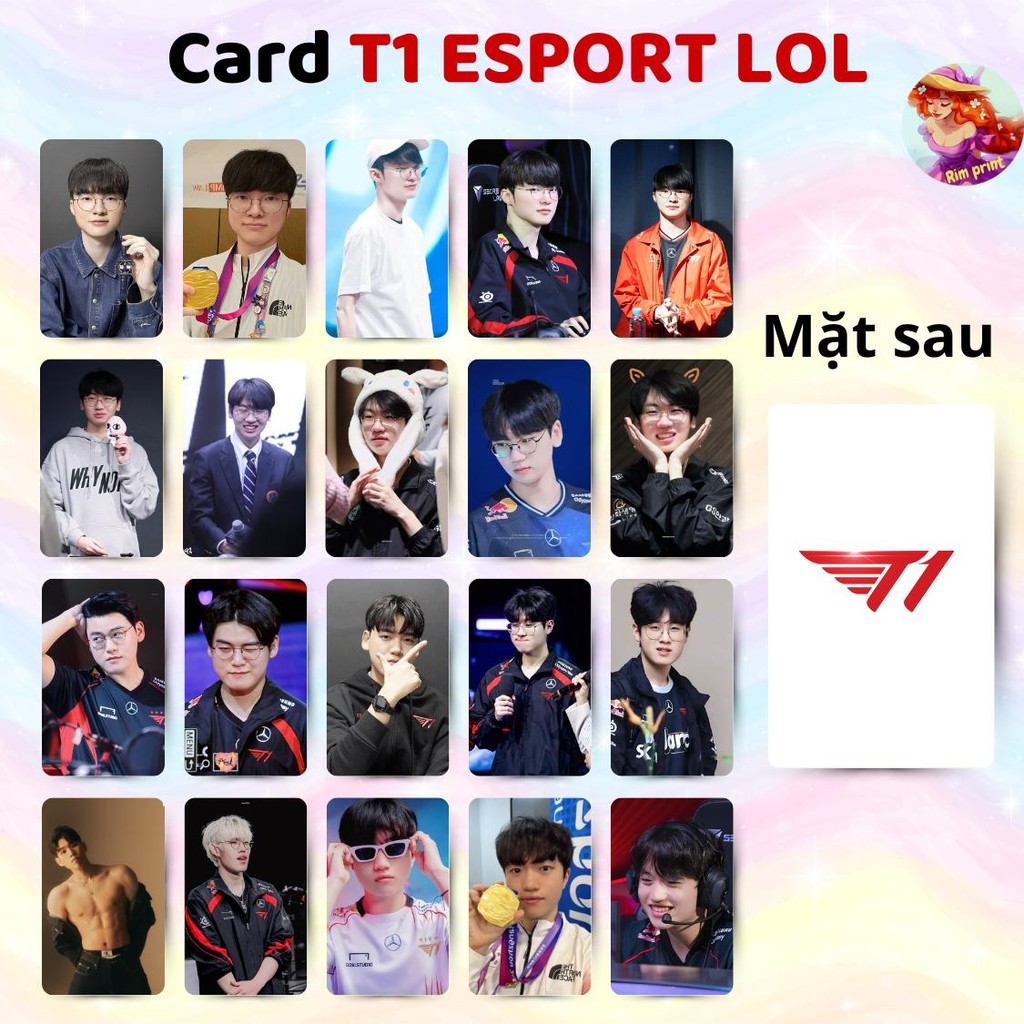 Card T1 Esports LoL 2 Mặt Kích Thước 5.5x9cm | Shopee Việt Nam