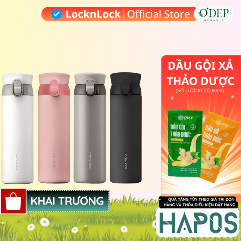 Bình giữ nhiệt LocknLock 450ml Wannabe One Touch Chính hãng - 4 màu ...