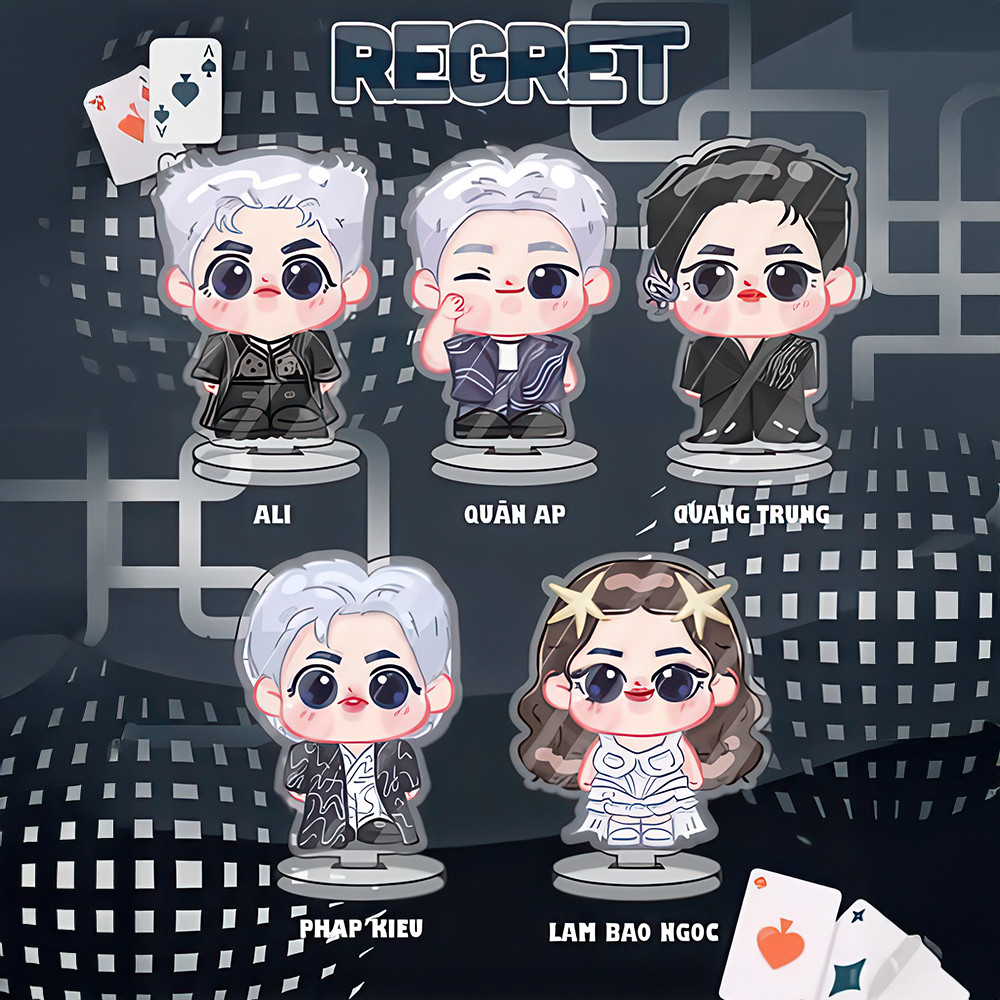 Mô hình standee 3-5CM chibi mini ATSH Anh trai say hi Regret ...