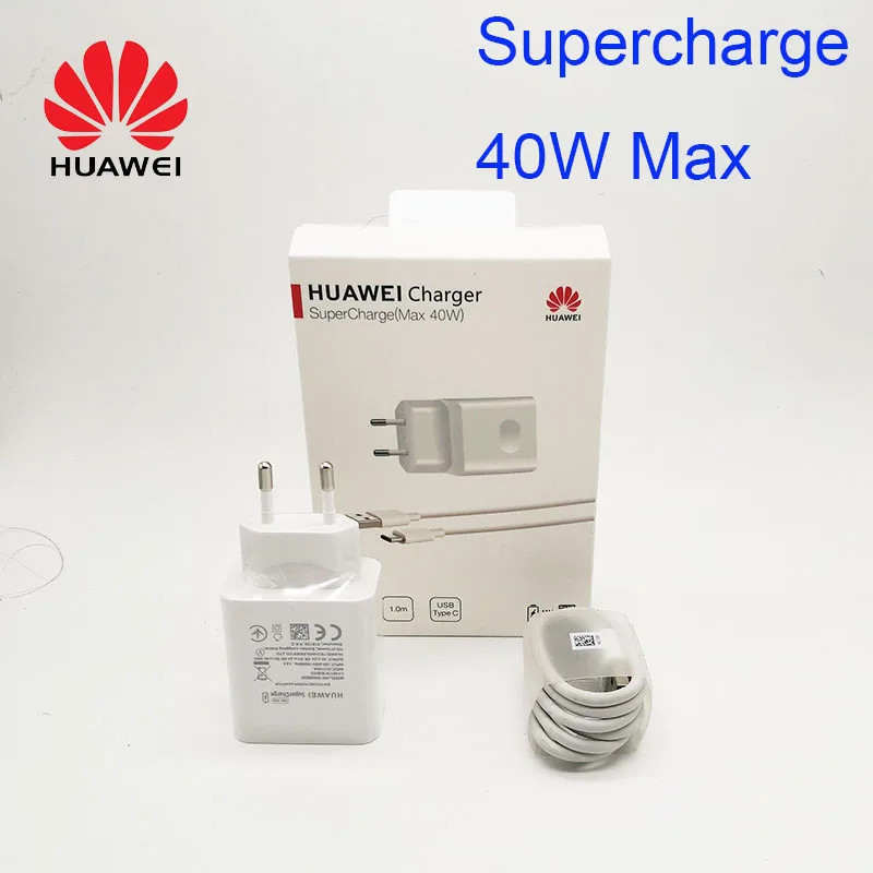 Chính hãng Huawei Mate 20 pro RS P20 P30 pro nova 6 5 pro Sạc USB siêu sạc 10V 4A 40W 5A Loại C ...