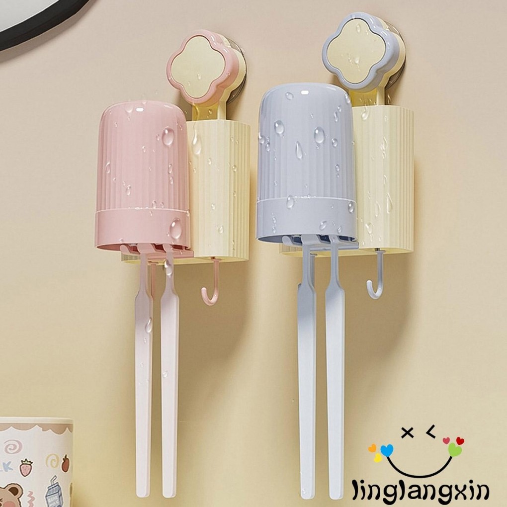 LLX-Wall Mount Cup Holder Hộp đựng cốc hiện đại Hút nước súc miệng Cốc ...