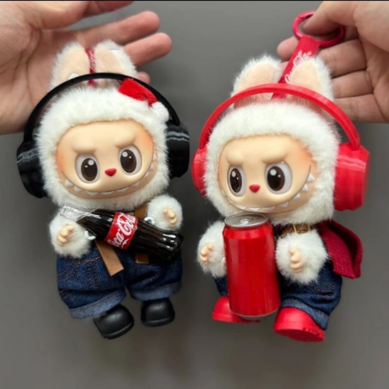 Baby Clothes One Two Three Labubu Set Clothes Vinyl labubu Coke ...