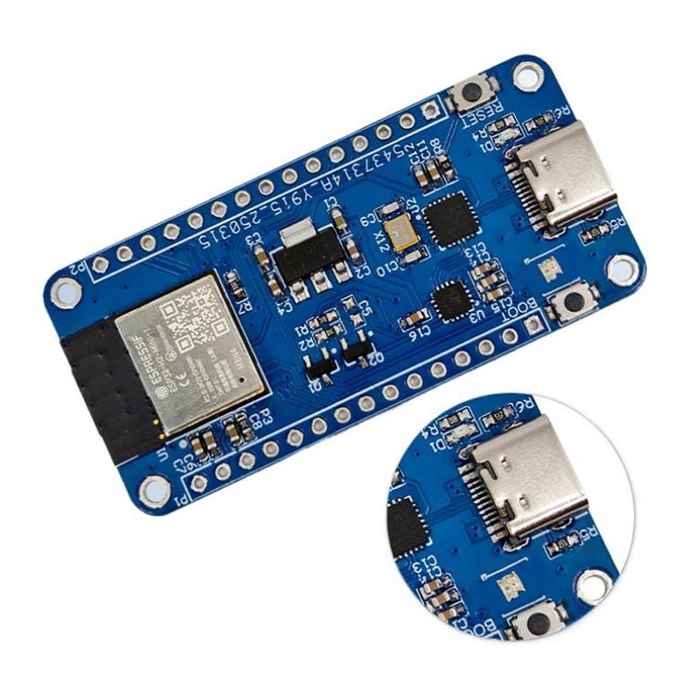 Bảng phát triển ESP32-H2-MINI Trên bo mạch CH343 Cổng nối tiếp và CH334 USB HUB Dual Chip có đèn ...