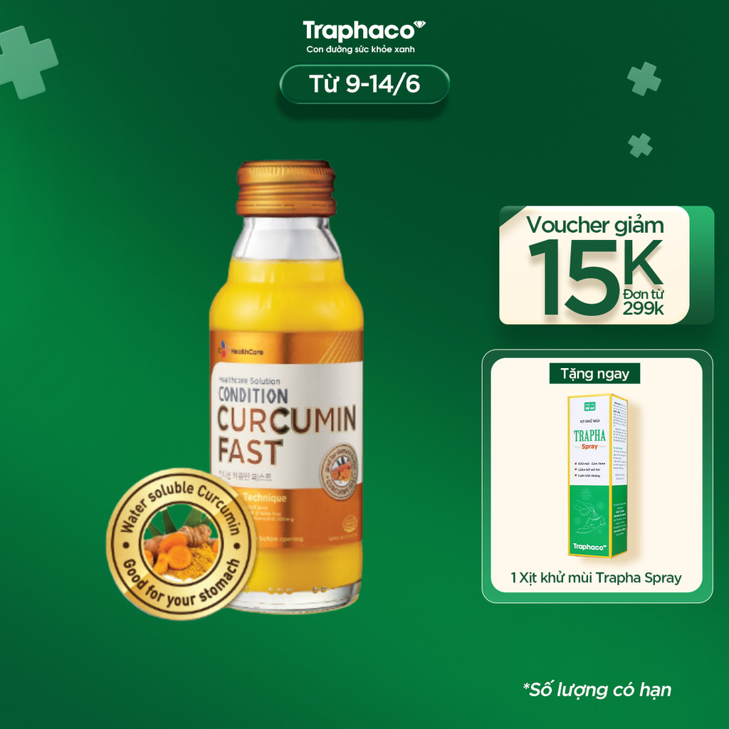 TPBVSK Condition Curcumin Fast - Hỗ Trợ Giảm Viêm Loét Dạ Dày, tá tràng ...