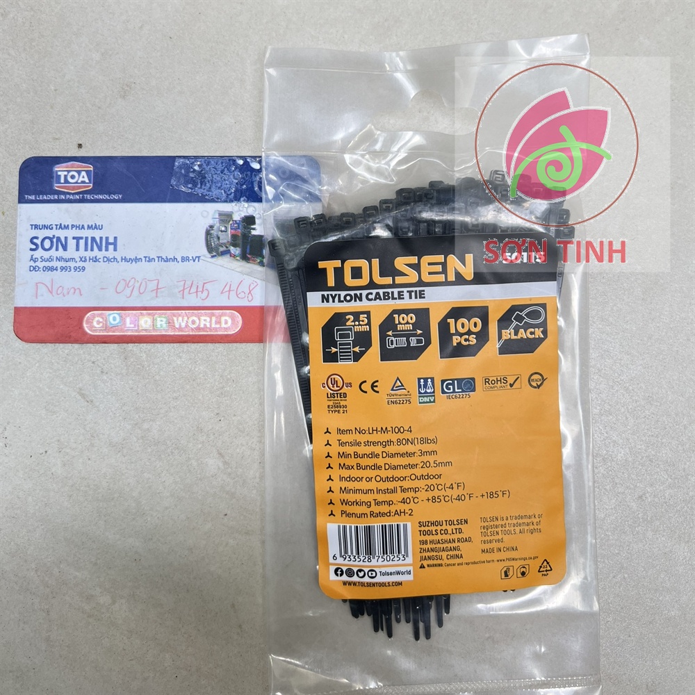Dây rút cố định 2.5x100mm Tolsen 50115 | Shopee Việt Nam