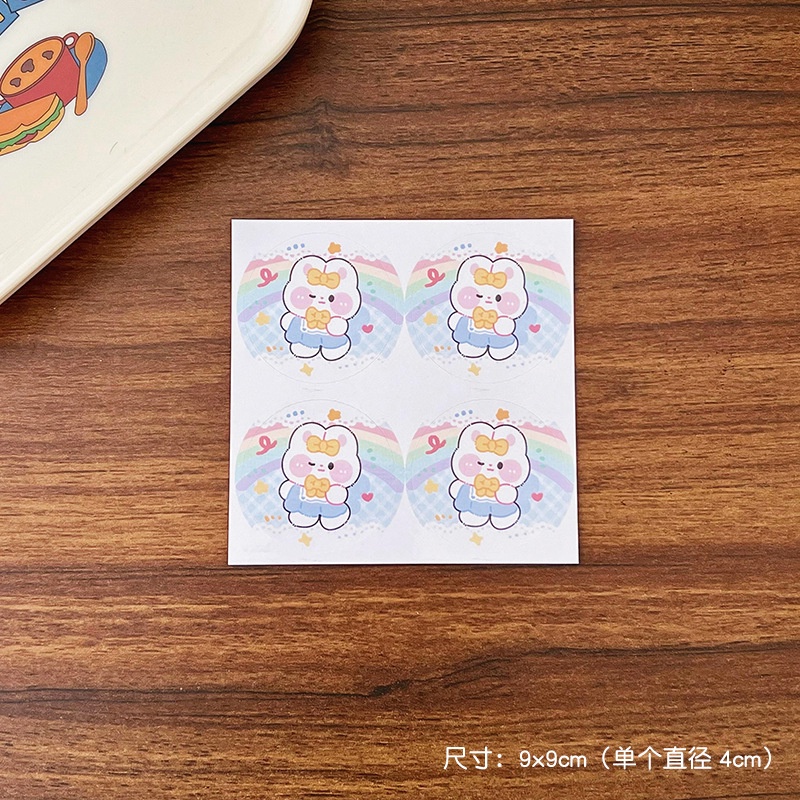 Cuộn 500 sticker khen thưởng hoạt hình cute, tem dán sticker thank you ...